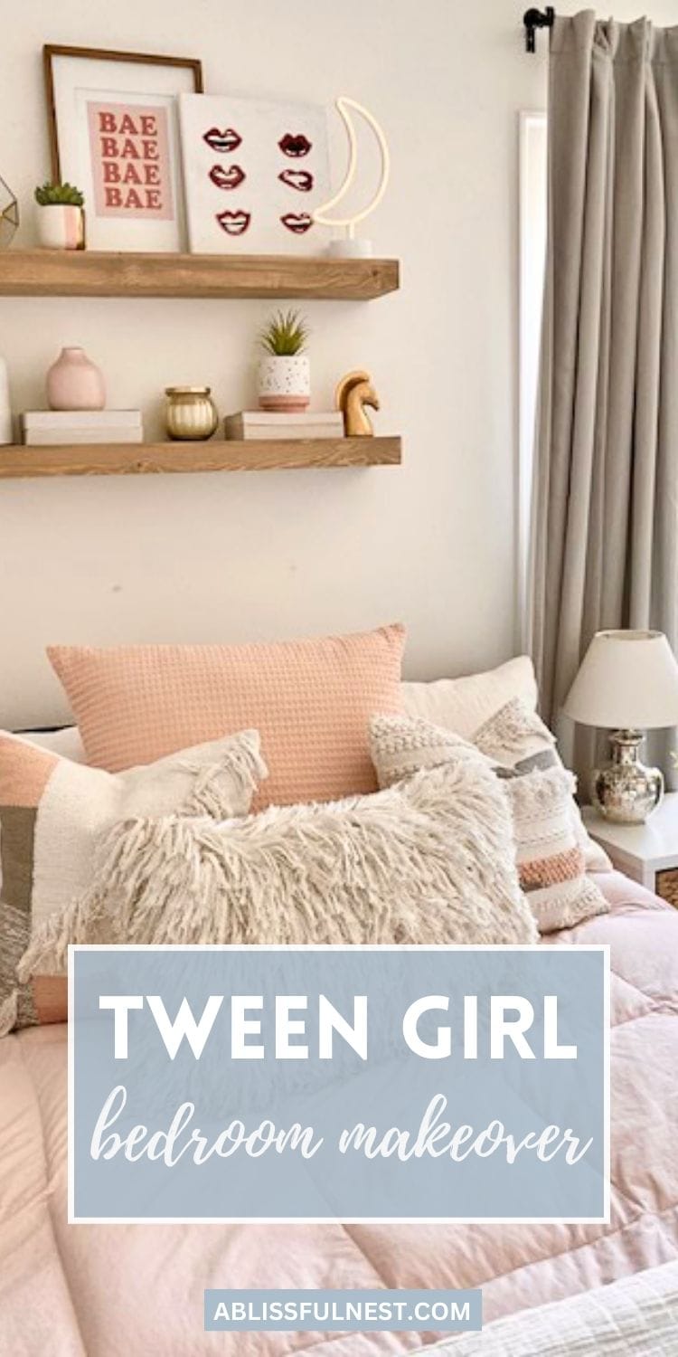 Tween Girl Bedroom Makeover | A Blissful Nest