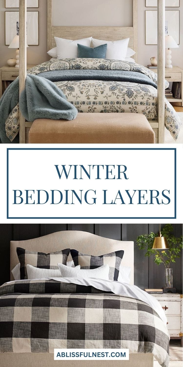 Winter Bedding Layers | A Blissful Nest