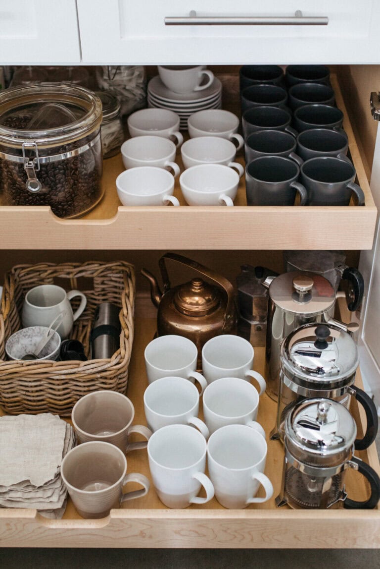 Coffee Cup Organizer Ideas | A Blissful Nest
