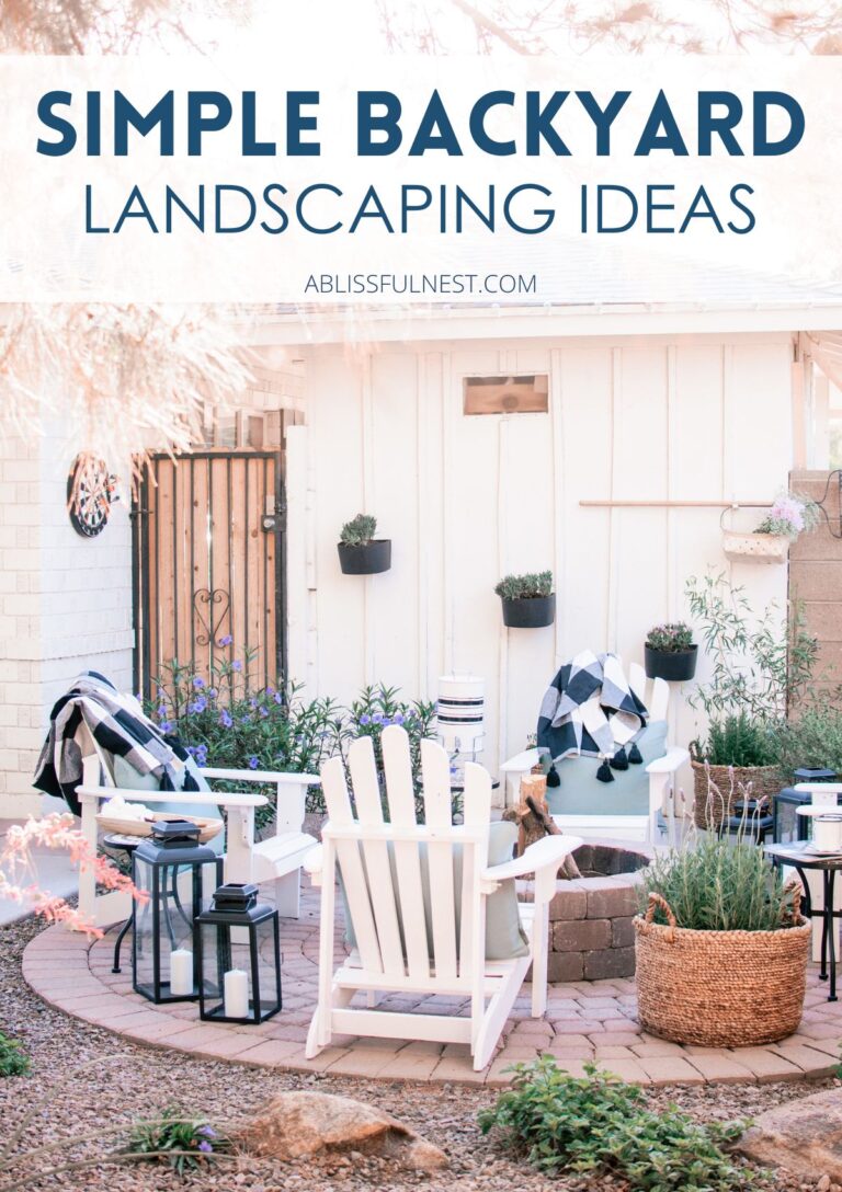 Simple Backyard Landscaping Ideas | A Blissful Nest