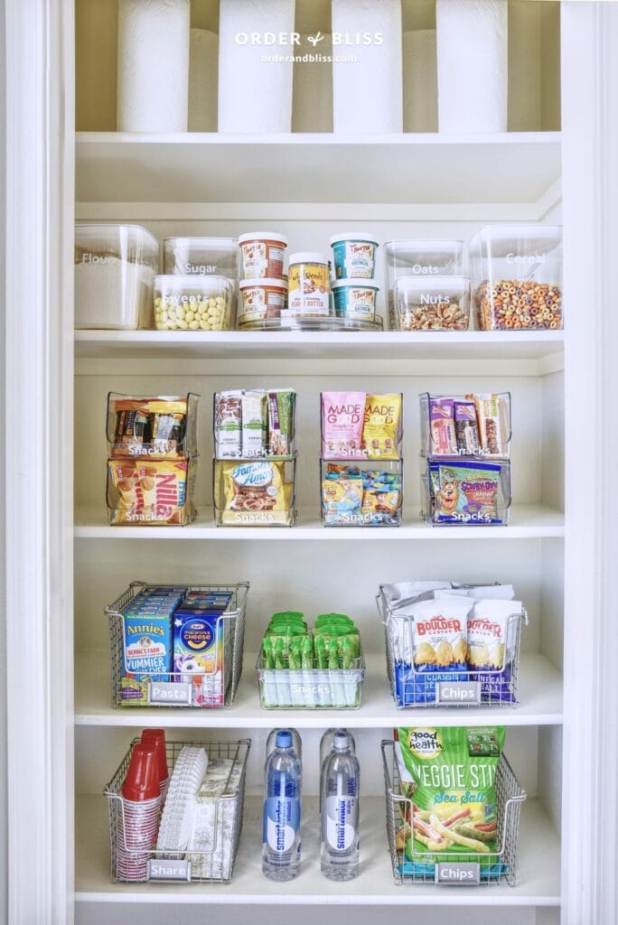 Snack Organizer Ideas | A Blissful Nest