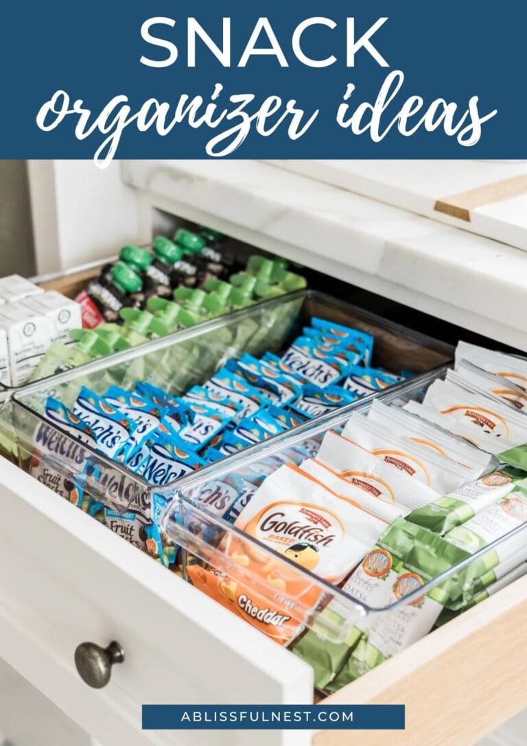 Snack Organizer Ideas | A Blissful Nest