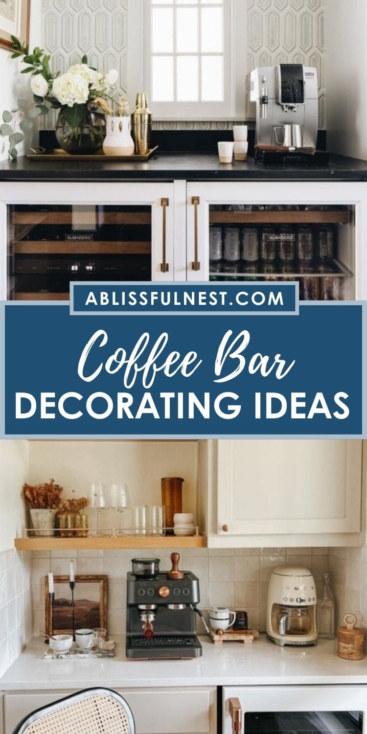 Coffee Bar Decorating Ideas | A Blissful Nest