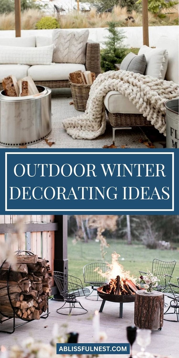 Outdoor Winter Decorating Ideas | A Blissful Nest