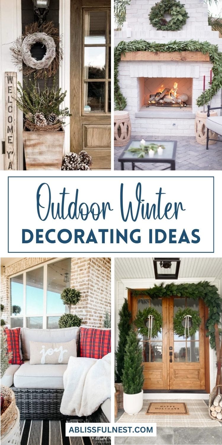 Outdoor Winter Decorating Ideas | A Blissful Nest