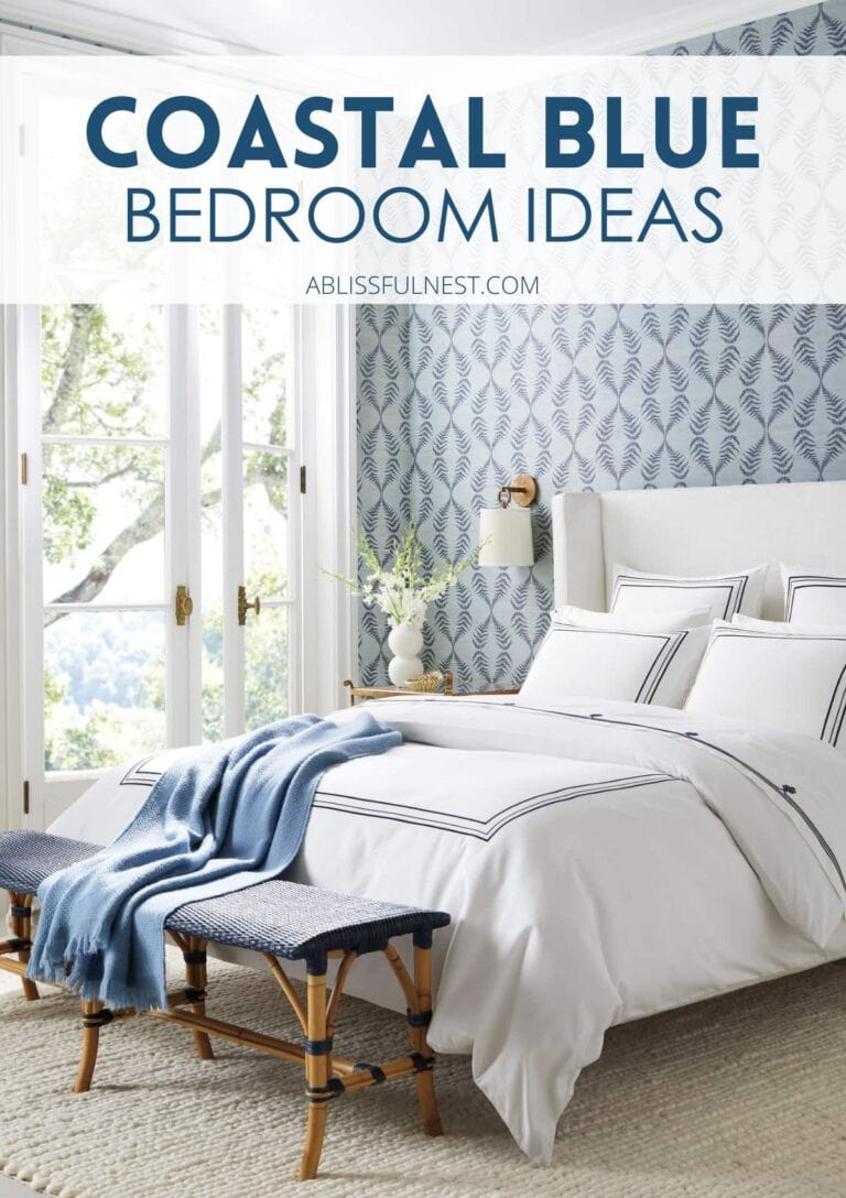 Coastal Blue Bedroom Ideas | A Blissful Nest