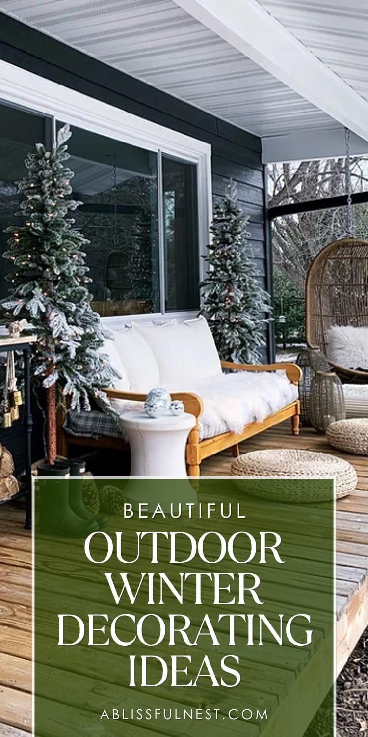 Outdoor Winter Decorating Ideas | A Blissful Nest