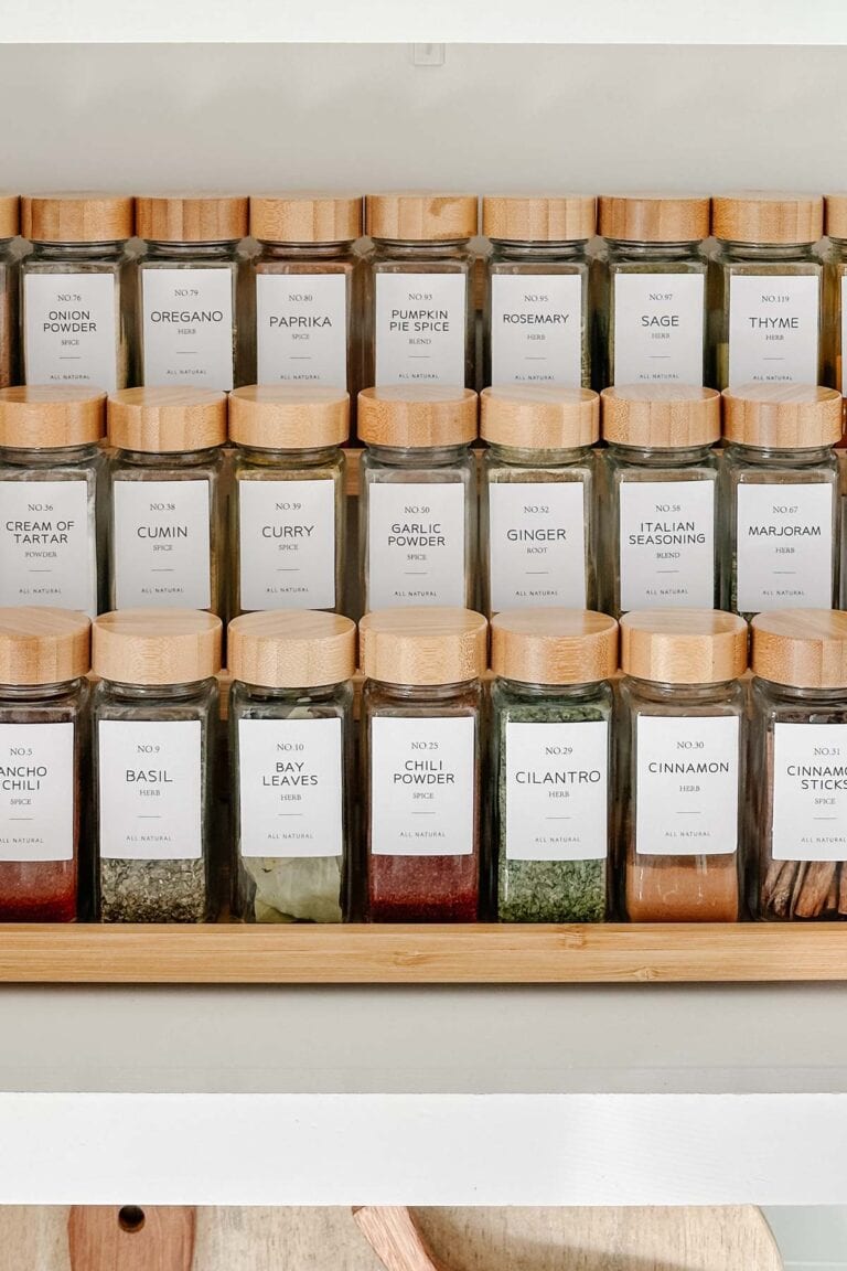 How To Organize A Spice Cabinet | A Blissful Nest