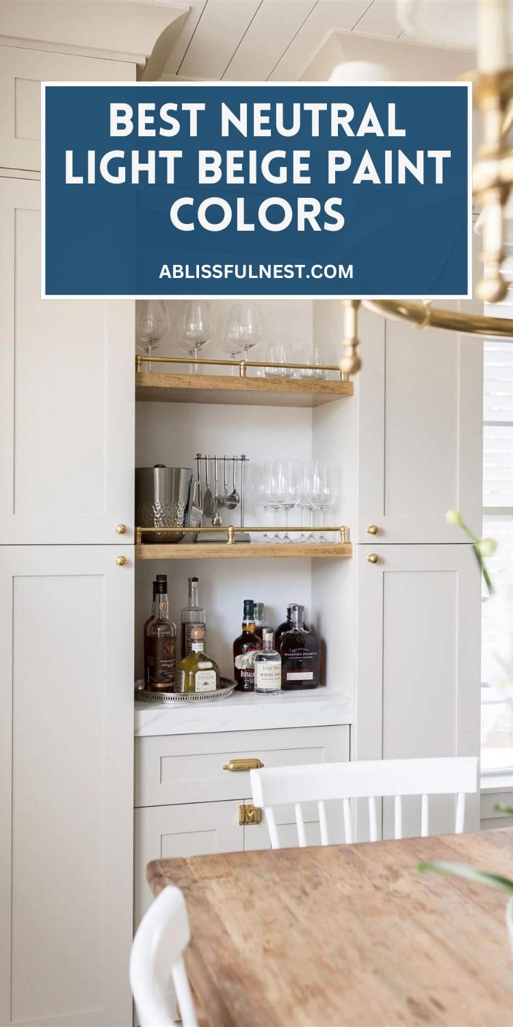 Best Neutral Light Beige Paint Colors | A Blissful Nest