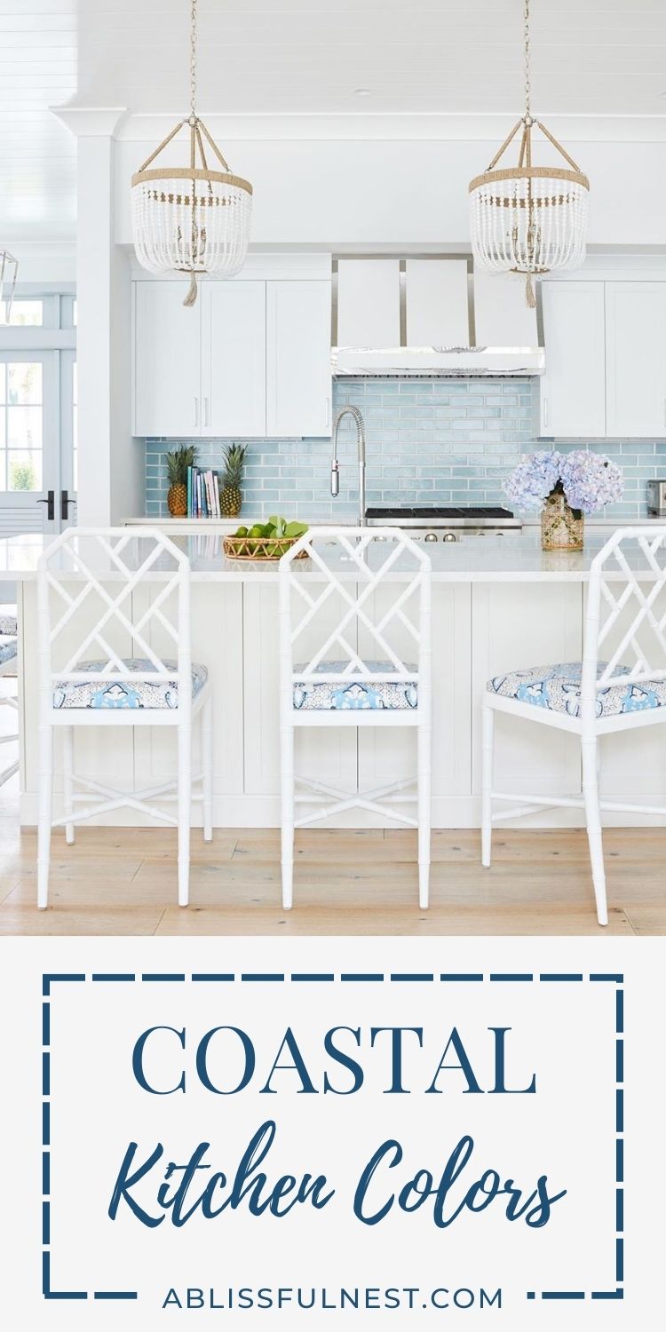 Coastal Kitchen Colors | A Blissful Nest