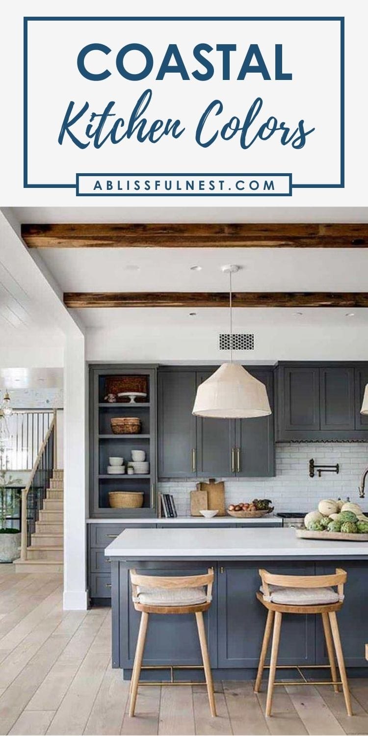 Coastal Kitchen Colors | A Blissful Nest