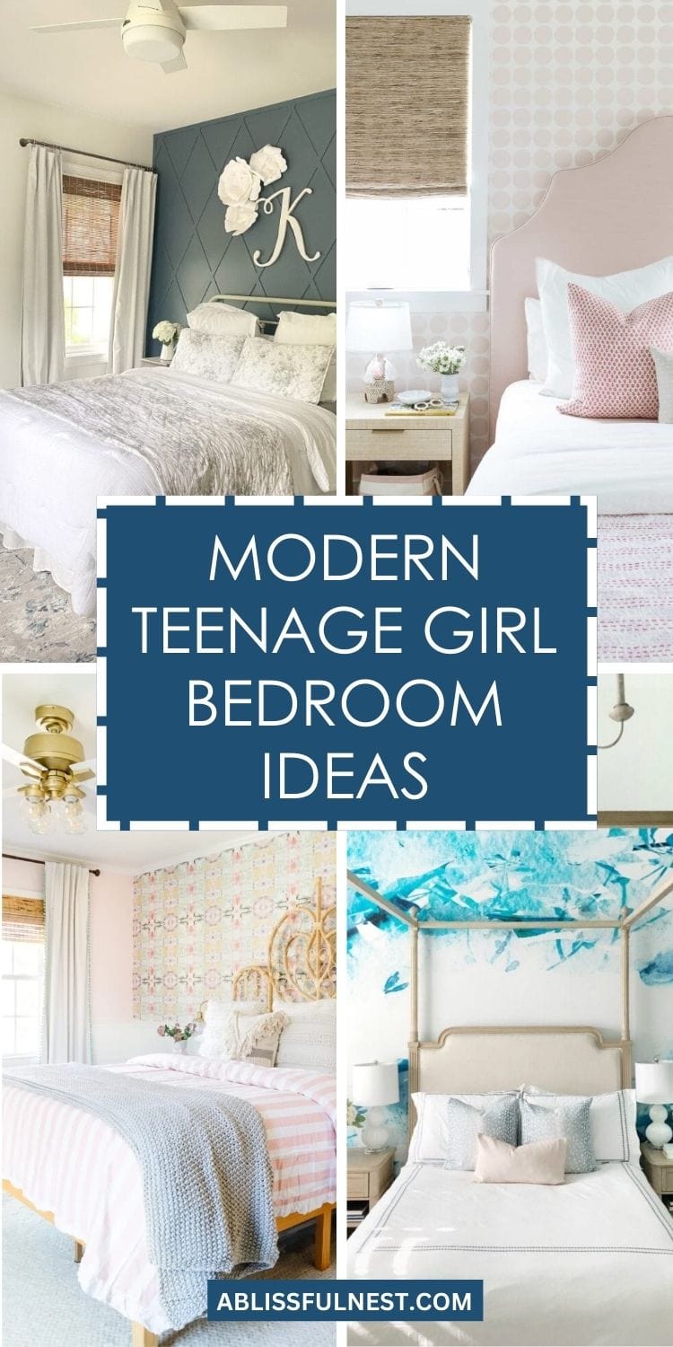 Modern Teenage Girl Bedroom Ideas | A Blissful Nest