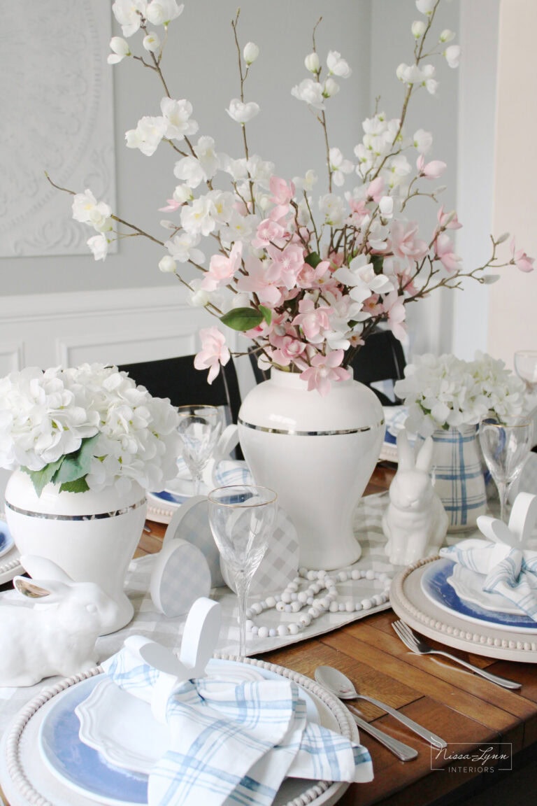 Beautiful Easter Table Setting Ideas | A Blissful Nest