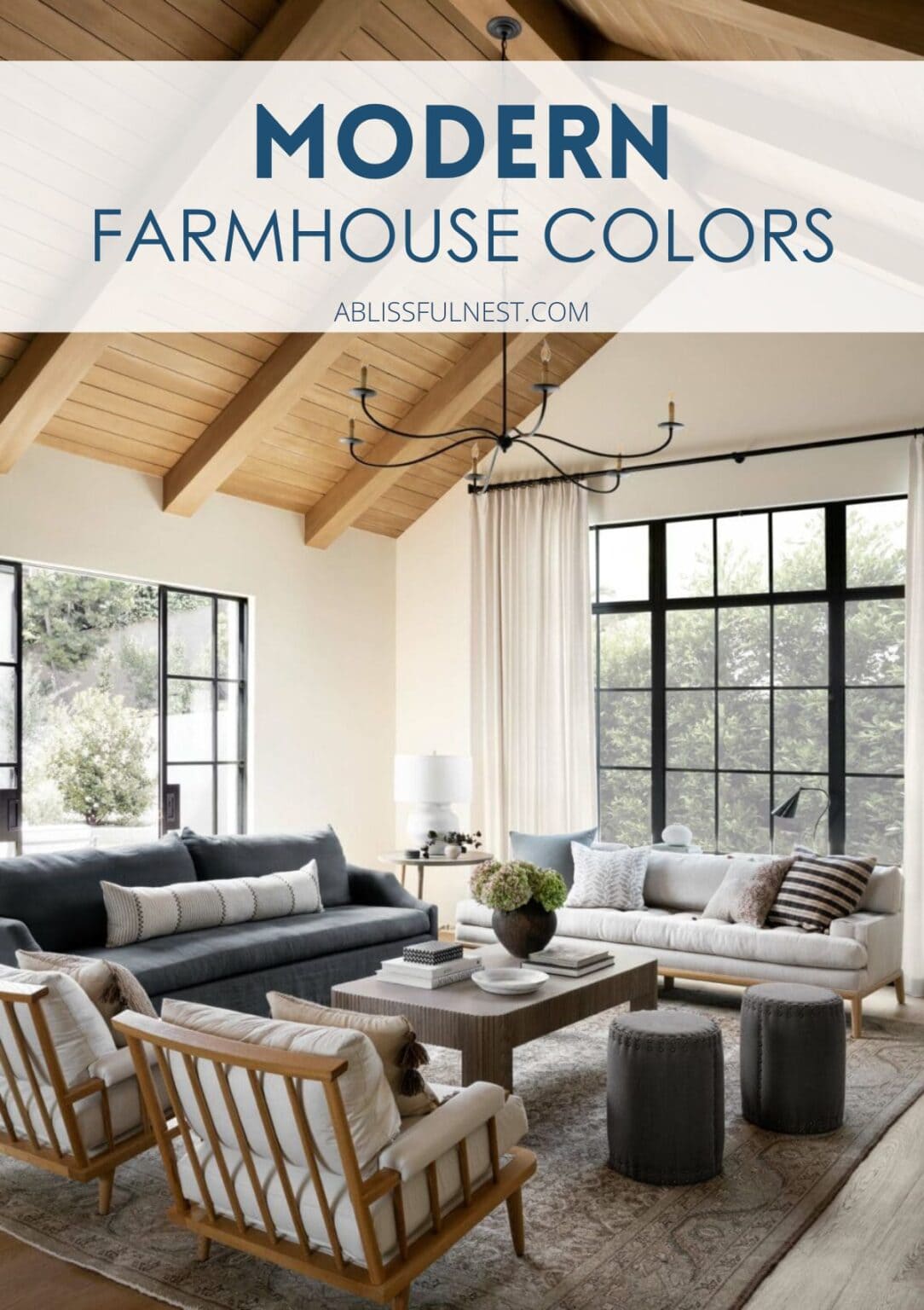 Modern Farmhouse Colors | A Blissful Nest