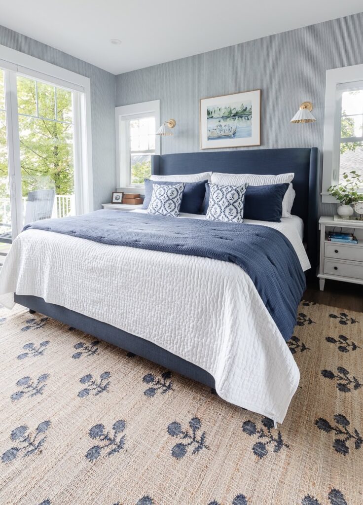 Navy Bedroom Ideas | A Blissful Nest