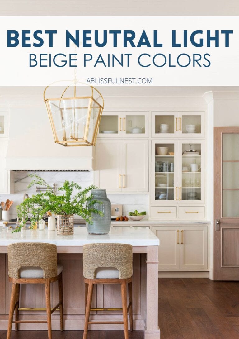 Best Neutral Light Beige Paint Colors | A Blissful Nest