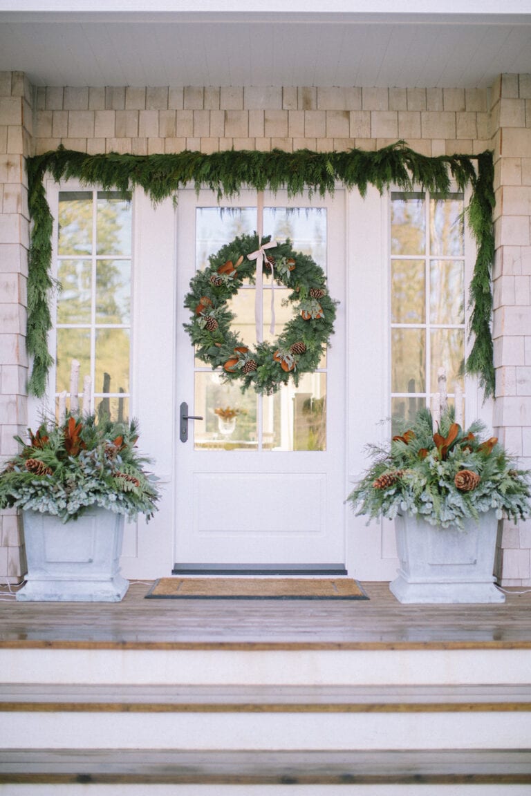 Winter Front Porch Decorating Ideas | A Blissful Nest