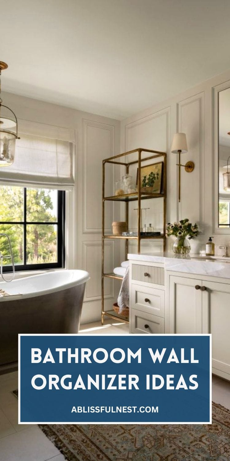 Bathroom Wall Organizer Ideas | A Blissful Nest