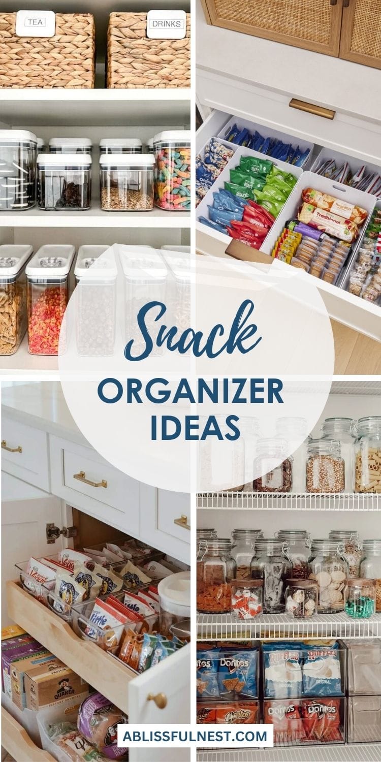 Snack Organizer Ideas | A Blissful Nest