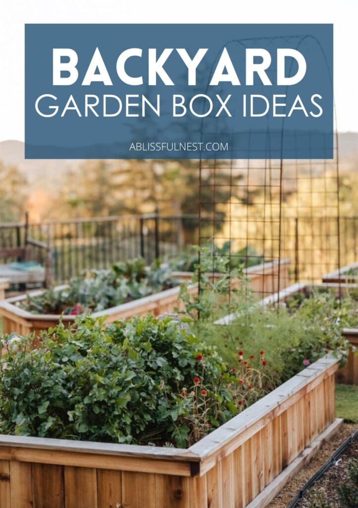 Backyard Garden Box Ideas | A Blissful Nest