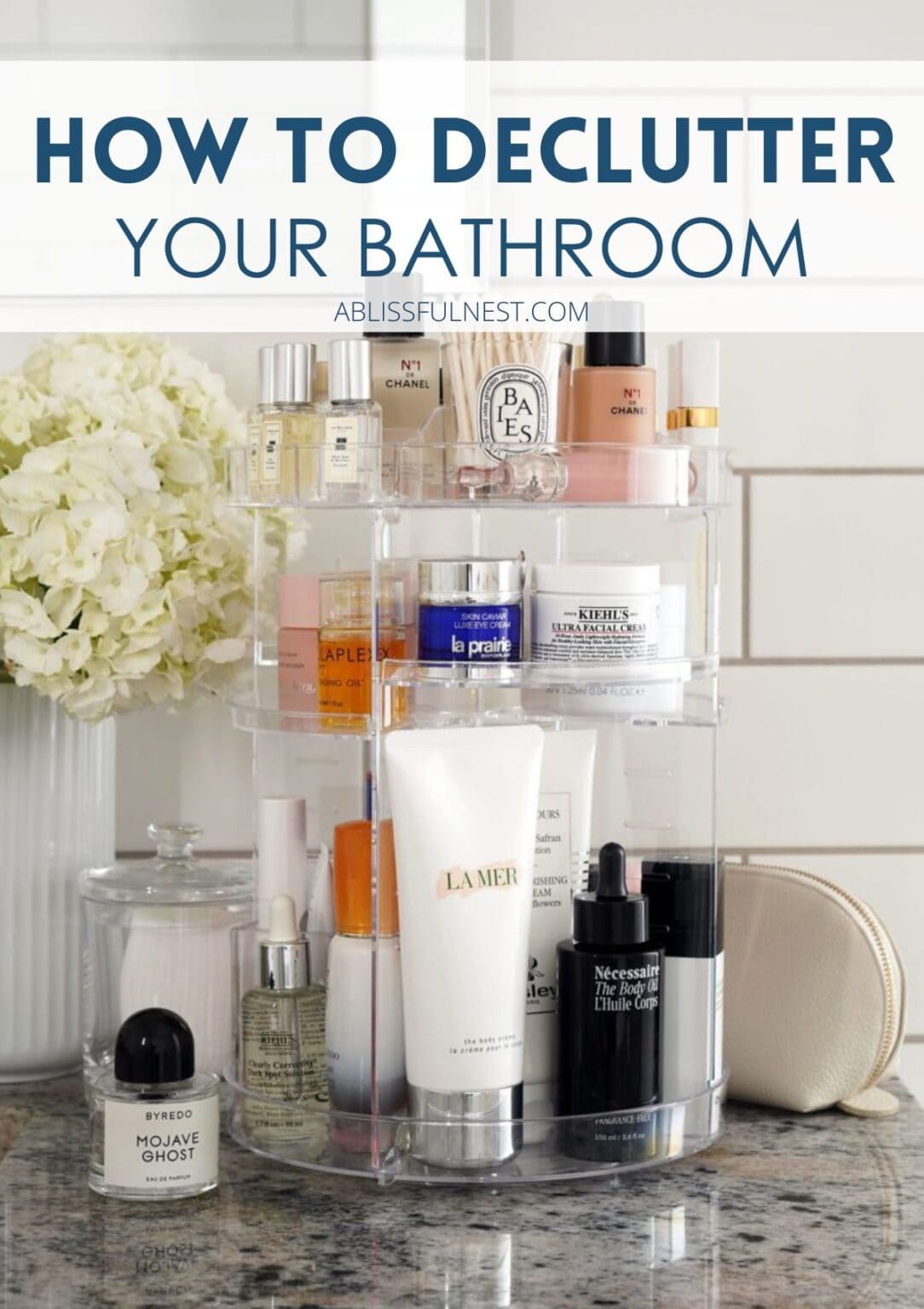How To Declutter Your Bathroom | A Blissful Nest