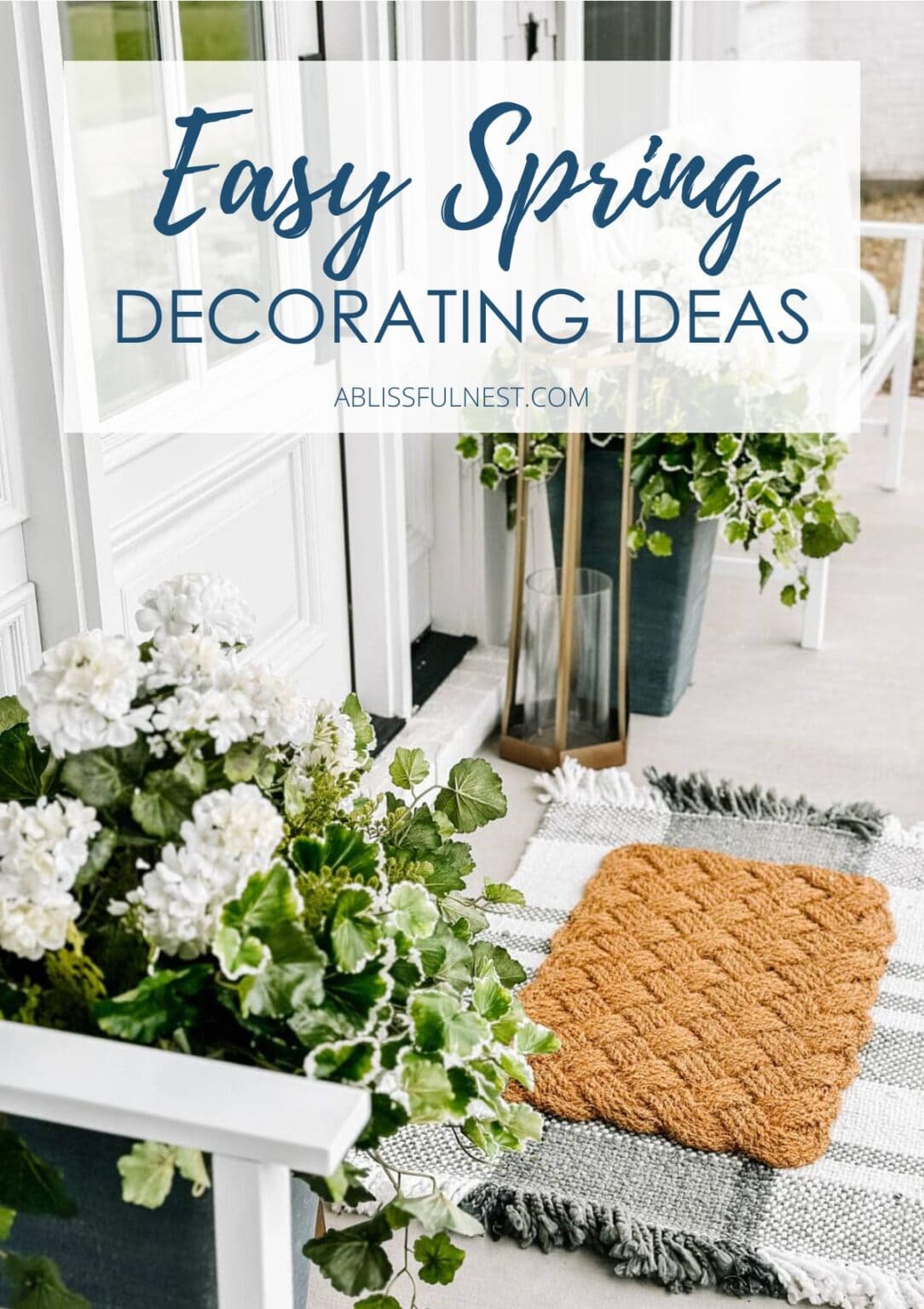 Easy Spring Decorating Ideas | A Blissful Nest