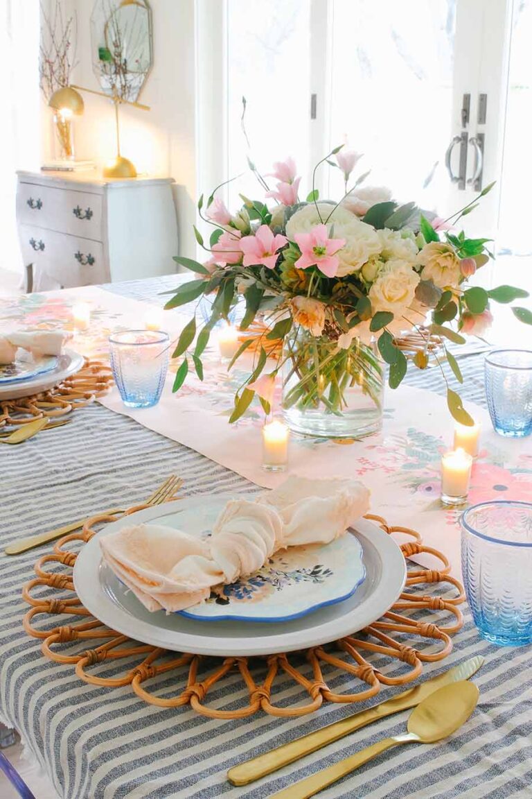 Spring Table Setting Ideas | A Blissful Nest