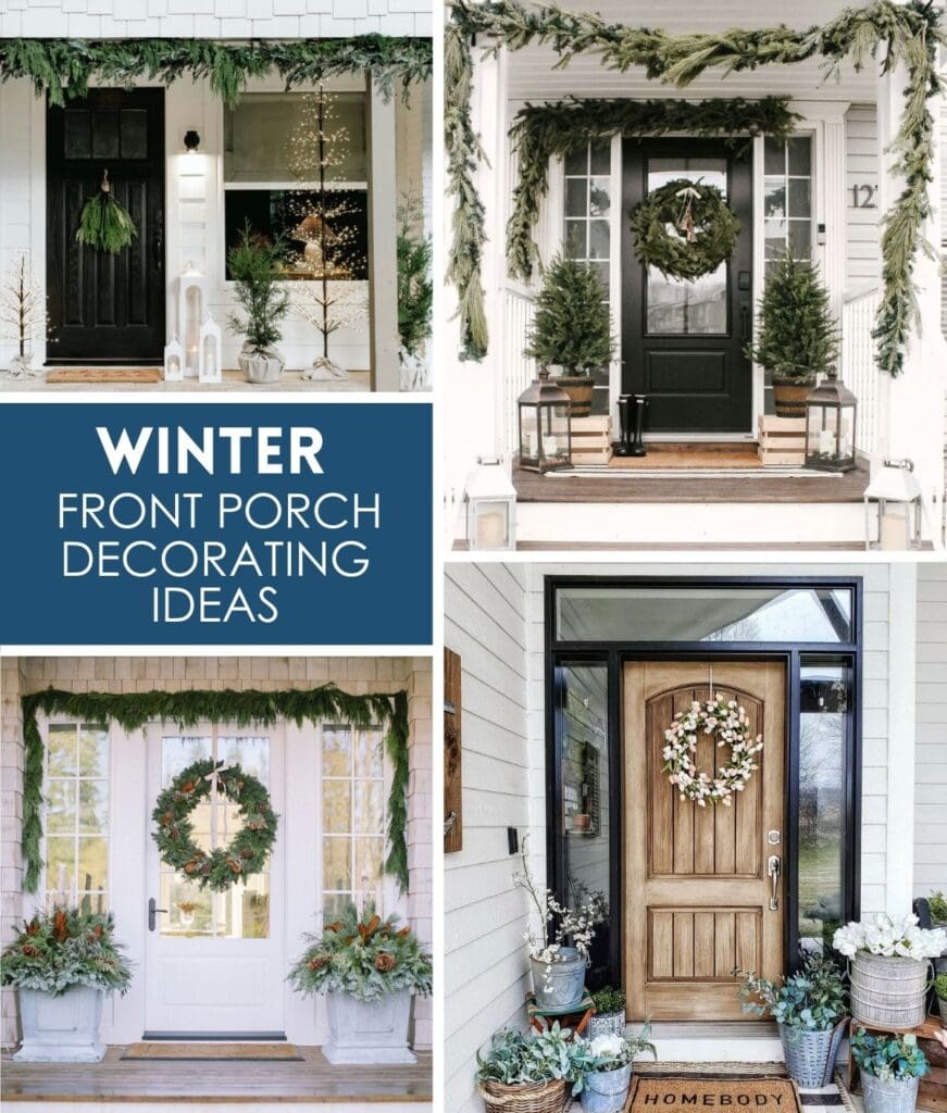 Winter Front Porch Decorating Ideas | A Blissful Nest