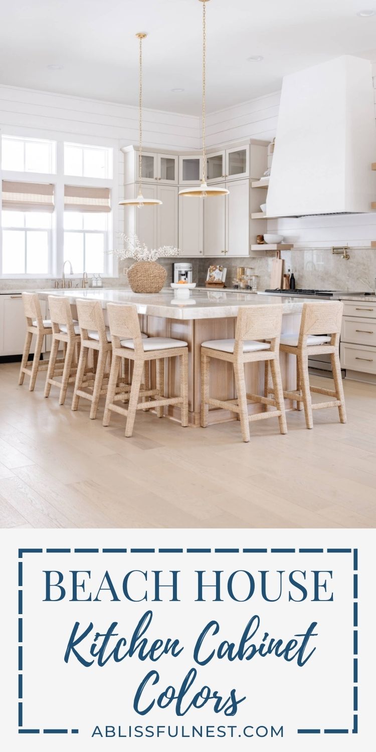 Beach House Kitchen Cabinet Colors | A Blissful Nest