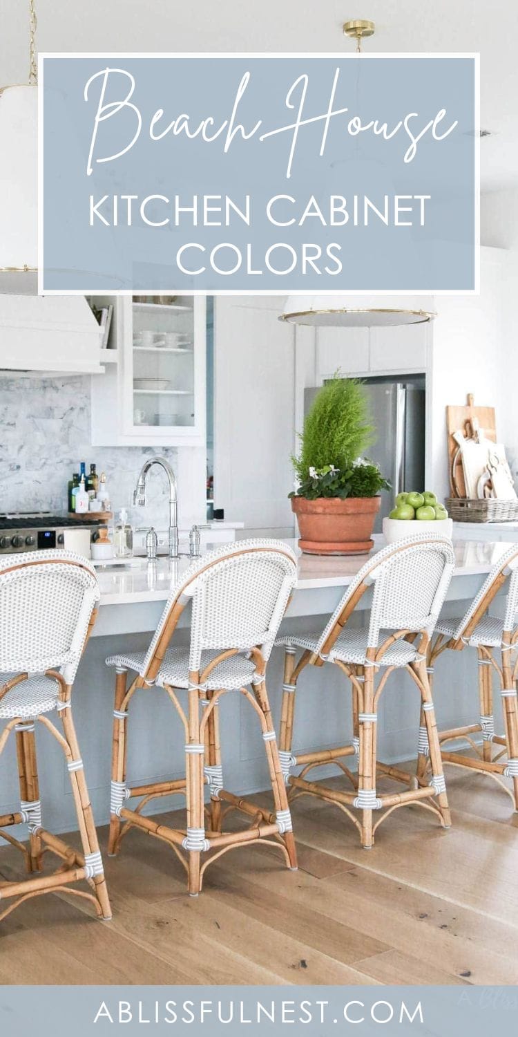 Beach House Kitchen Cabinet Colors | A Blissful Nest
