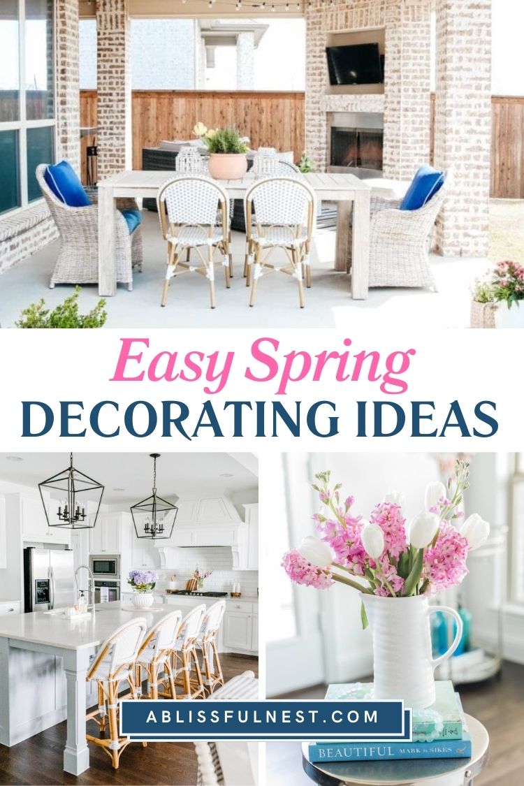 Easy Spring Decorating Ideas | A Blissful Nest