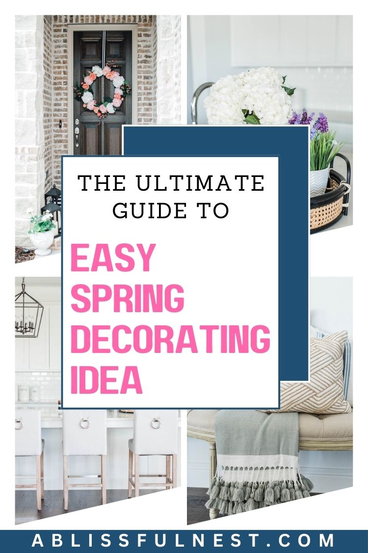 Easy Spring Decorating Ideas | A Blissful Nest