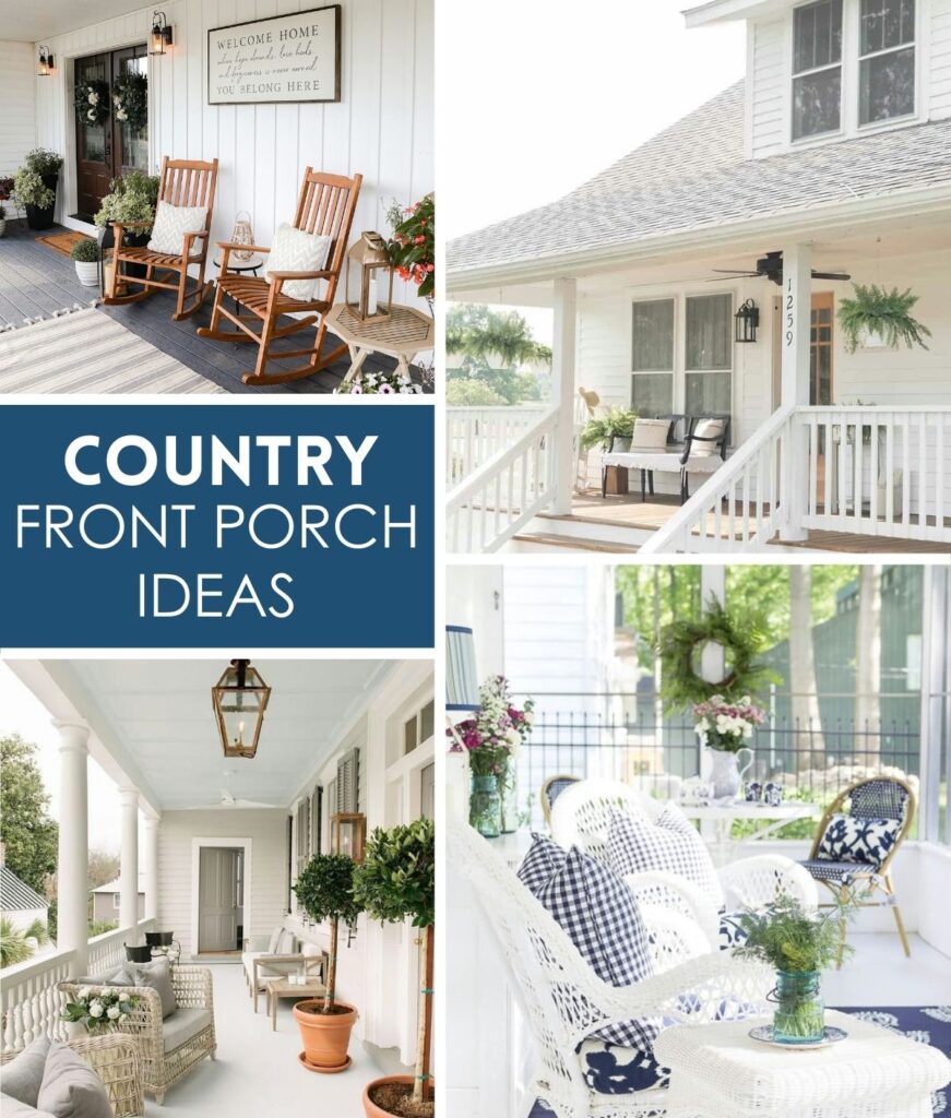 Country Front Porch Ideas | A Blissful Nest