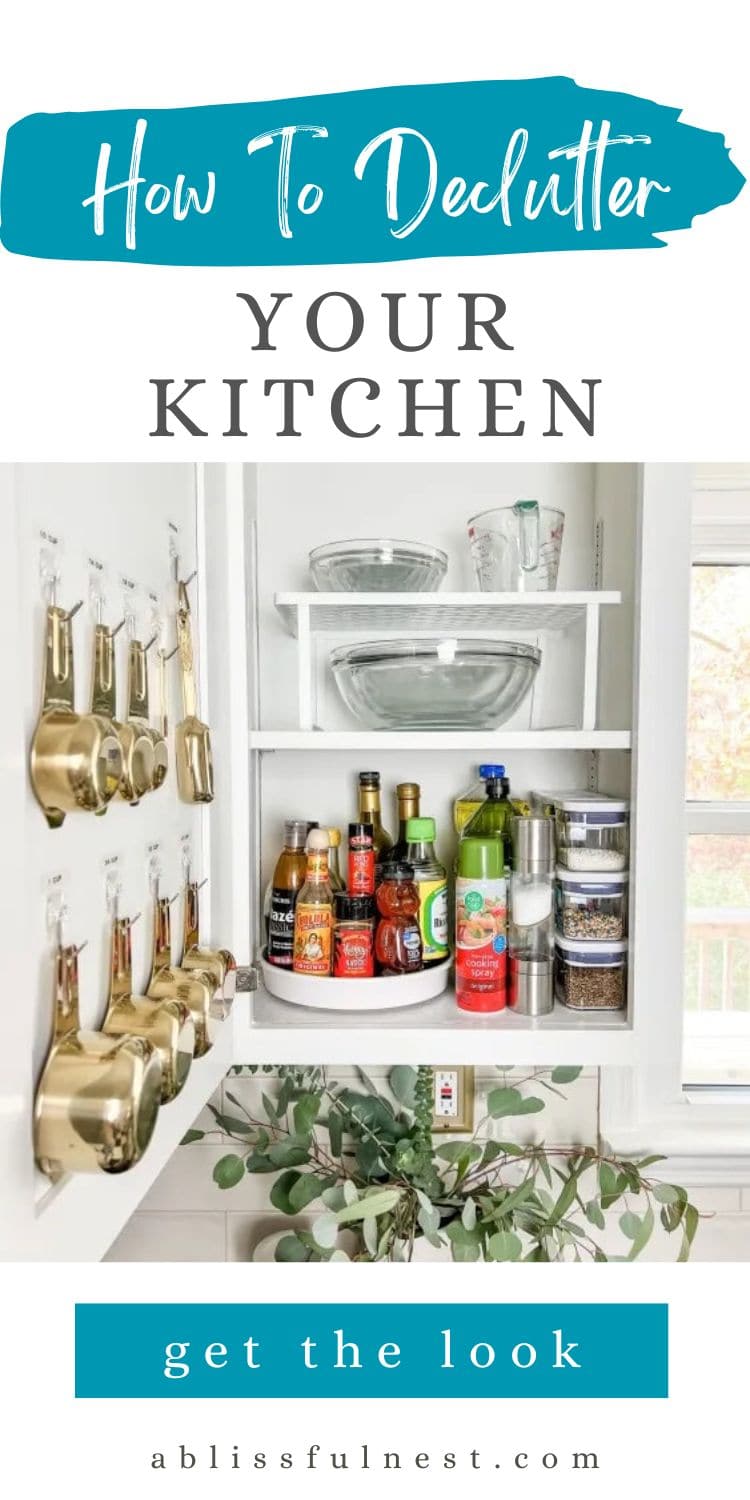 How To Declutter Your Kitchen | A Blissful Nest