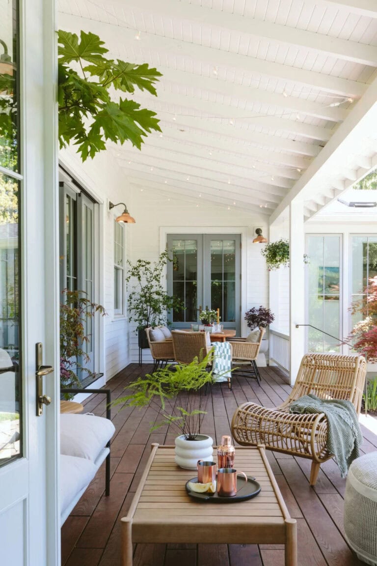 Simple Side Porch Designs | A Blissful Nest