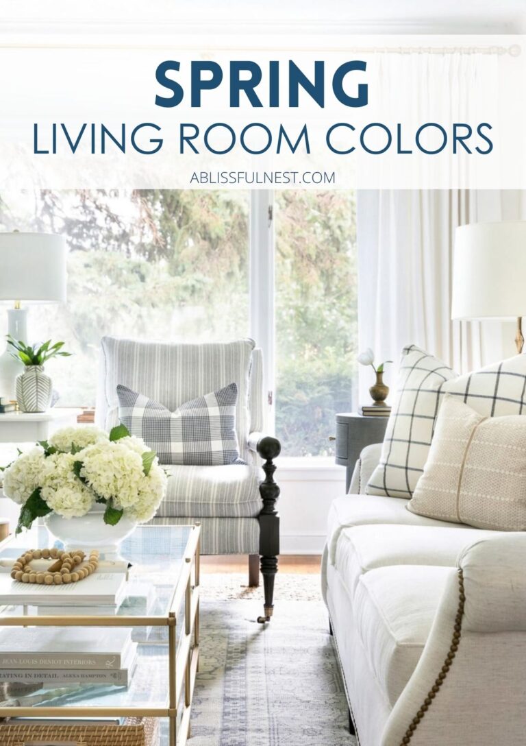 Spring Living Room Colors | A Blissful Nest