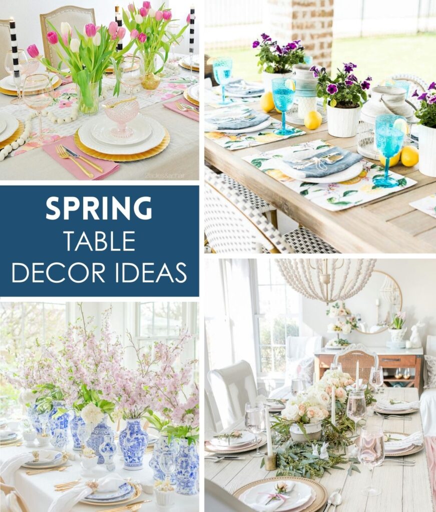 Spring Table Decor Ideas | A Blissful Nest