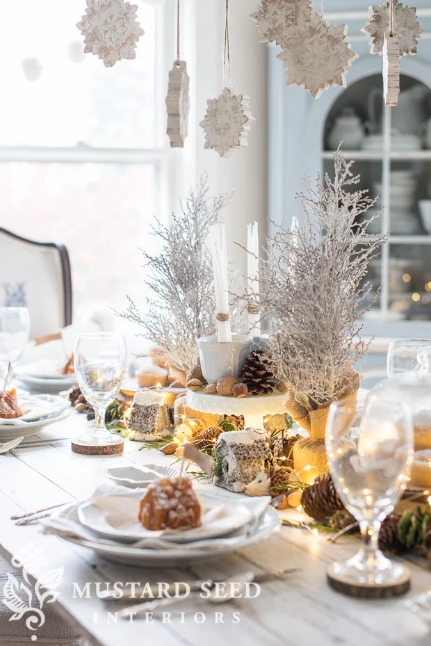 Simple Winter Table Decorations | A Blissful Nest