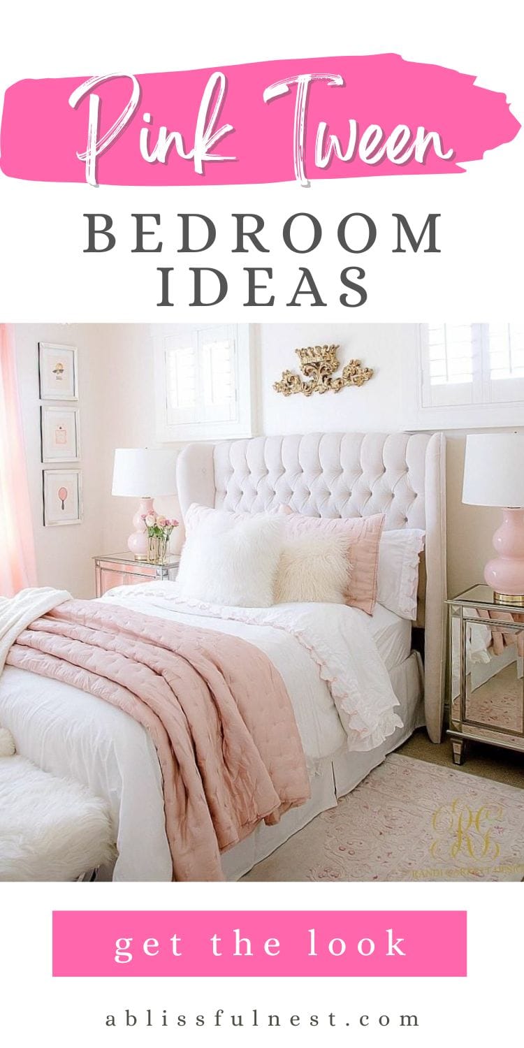 Pink Tween Bedroom Ideas | A Blissful Nest