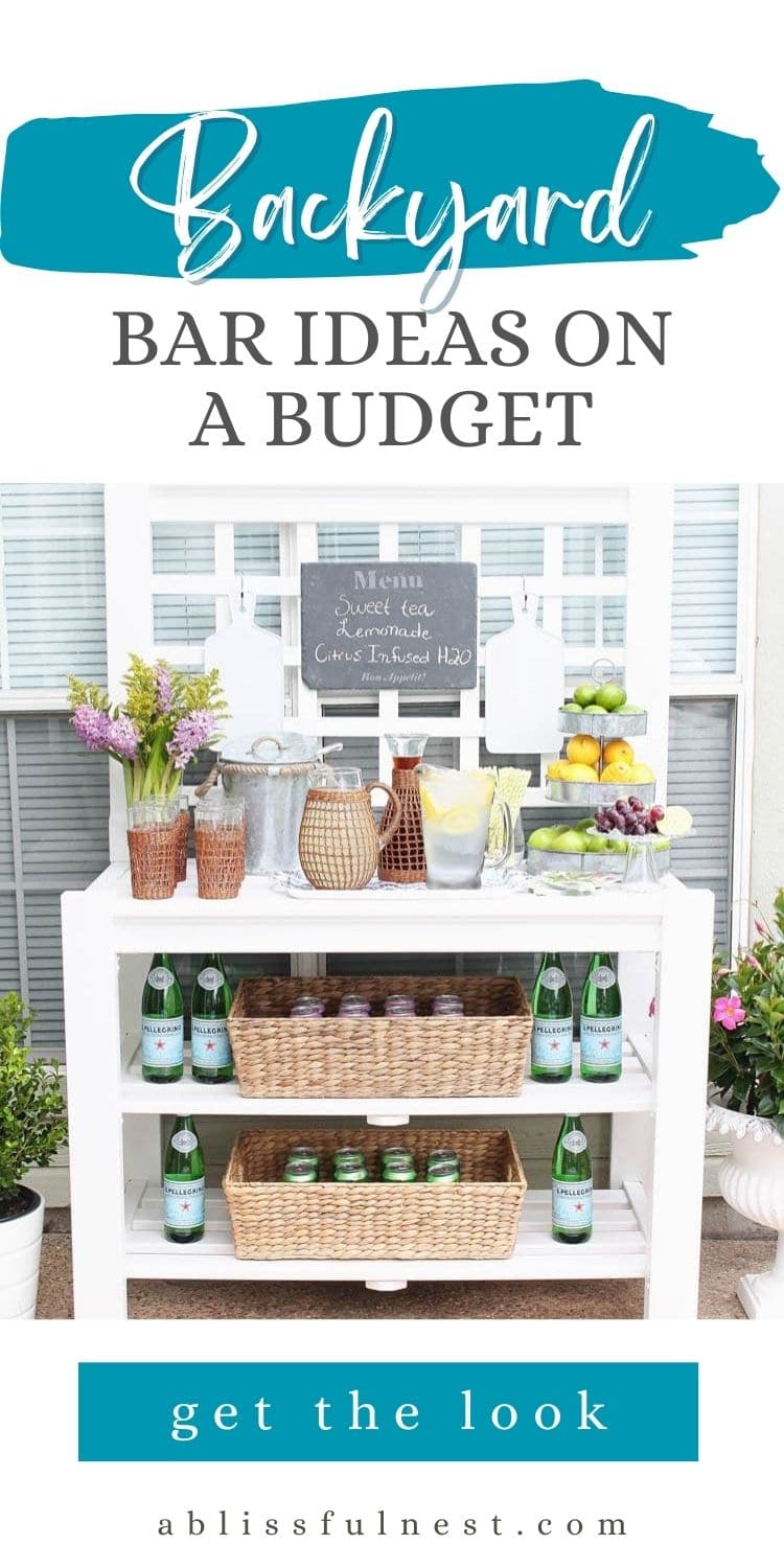 Backyard Bar Ideas On A Budget | A Blissful Nest