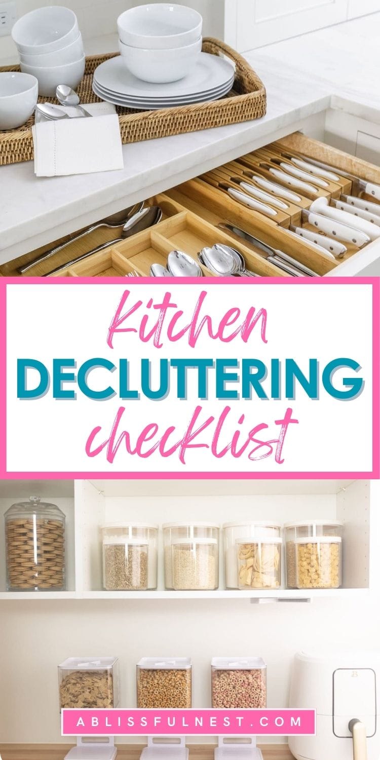 Kitchen Decluttering Checklist | A Blissful Nest