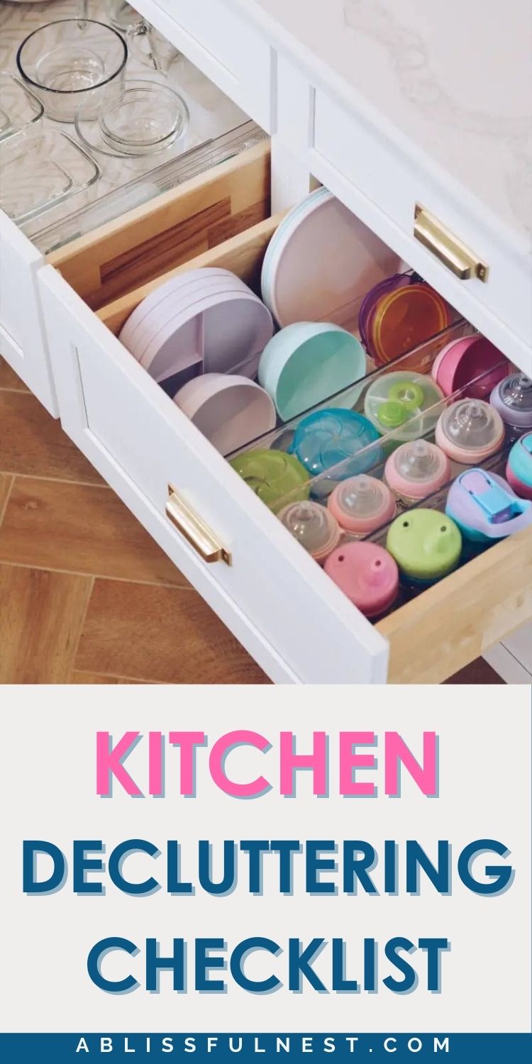 Kitchen Decluttering Checklist | A Blissful Nest