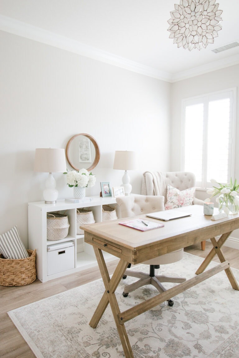 Modern Farmhouse Office Ideas | A Blissful Nest