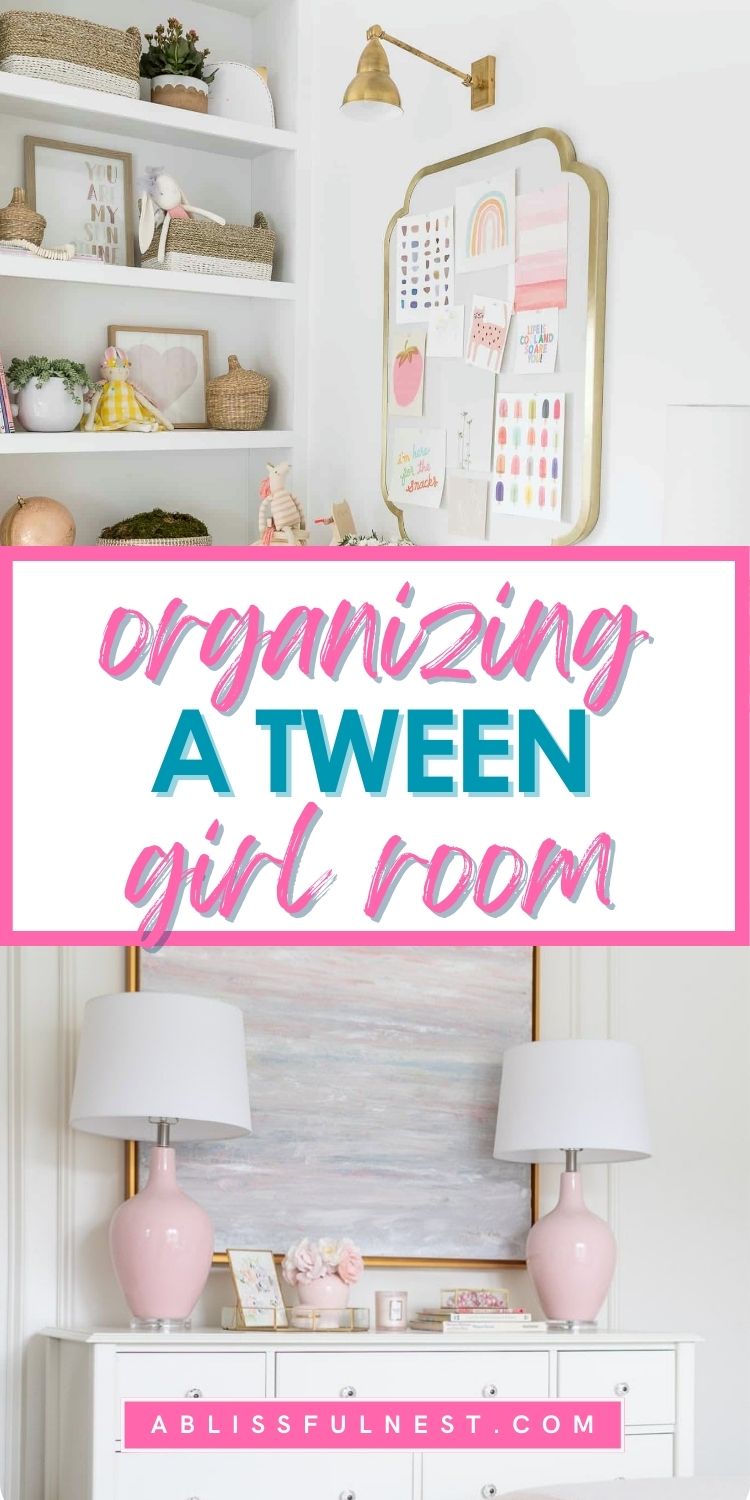 Organizing A Tween Girl Room | A Blissful Nest