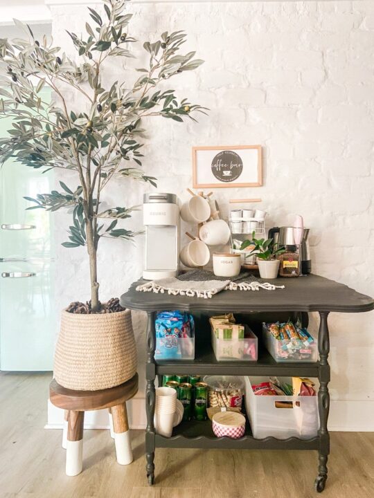 Rustic Farmhouse Coffee Bar Ideas | A Blissful Nest