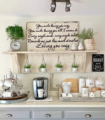 Rustic Farmhouse Coffee Bar Ideas | A Blissful Nest