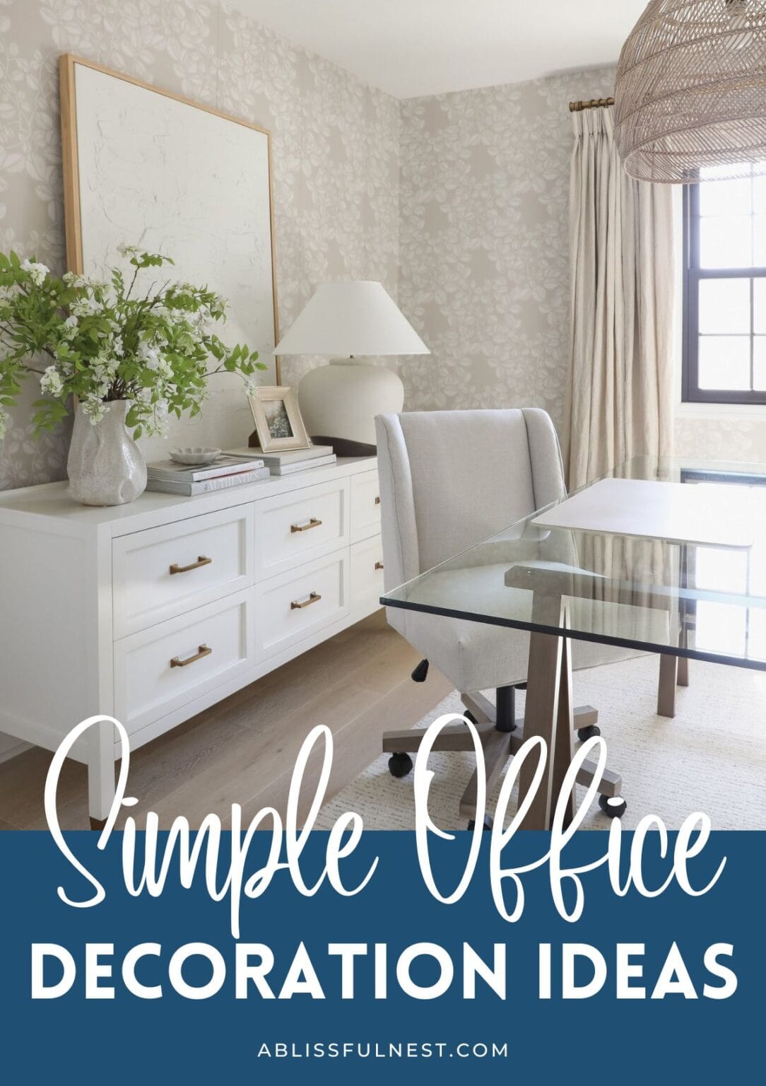 Simple Office Decoration Ideas | A Blissful Nest