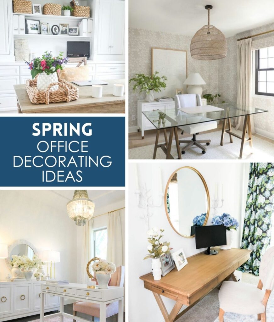 Spring Office Decorating Ideas | A Blissful Nest