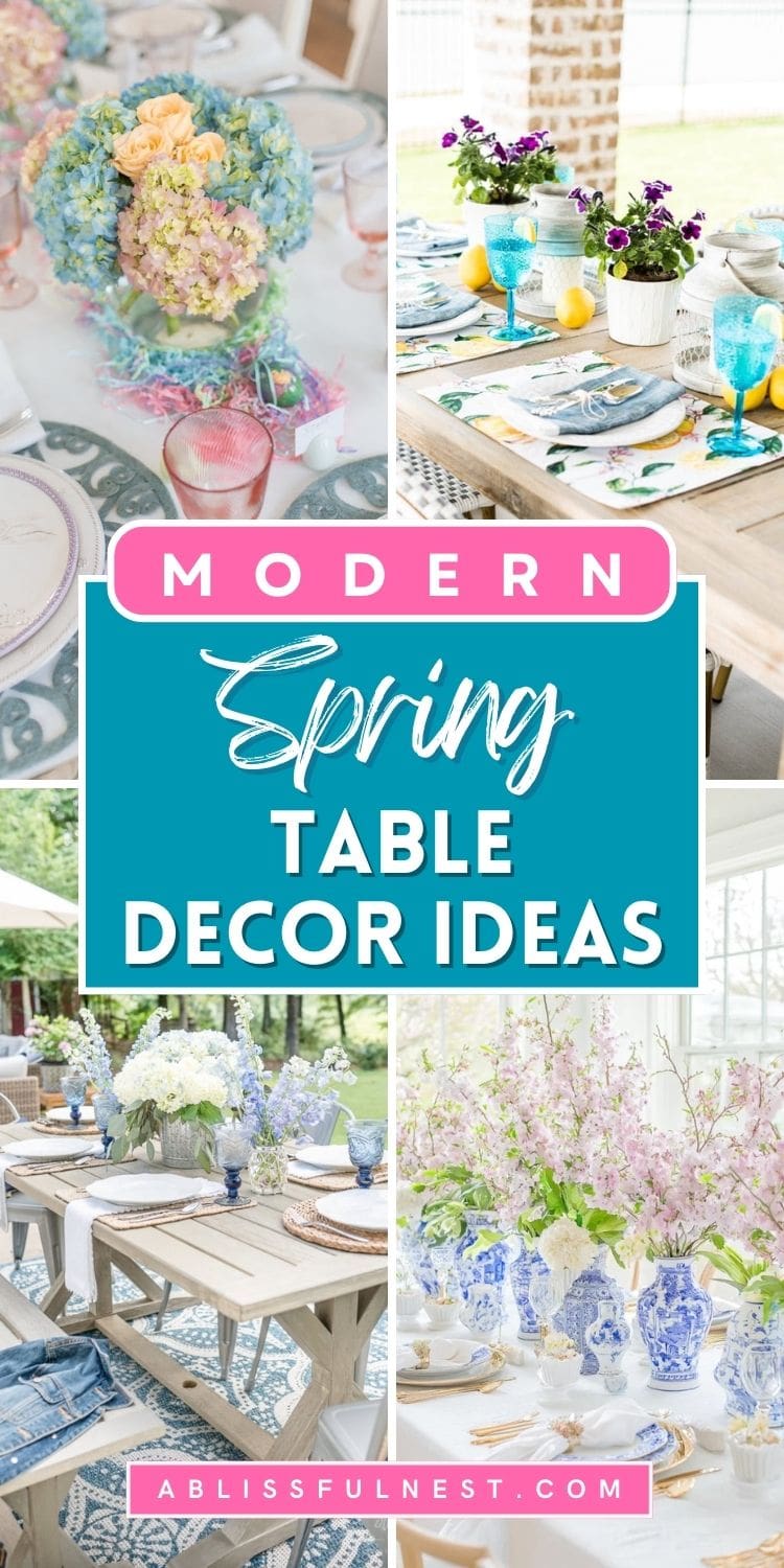 Spring Table Decor Ideas | A Blissful Nest
