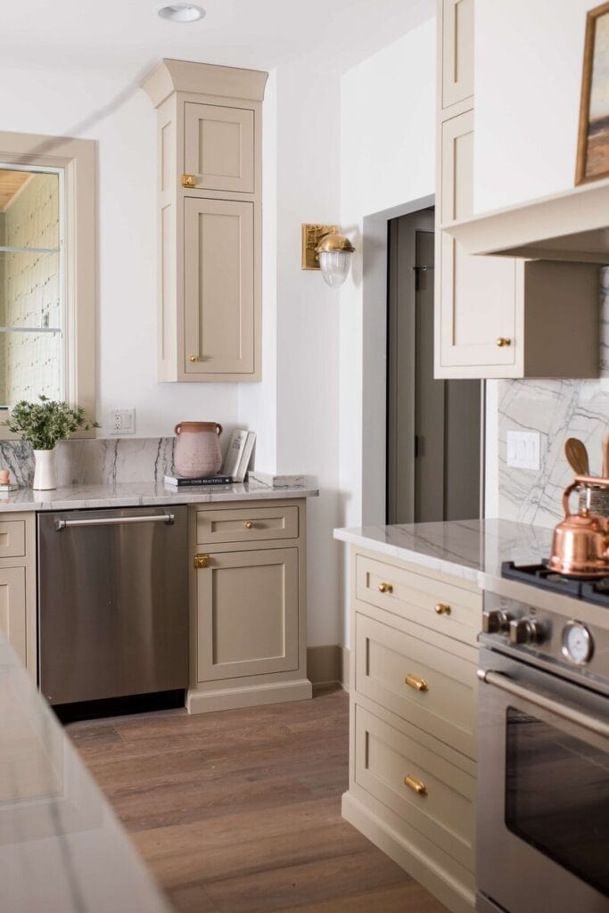 Warm Neutral Kitchen Cabinet Colors | A Blissful Nest